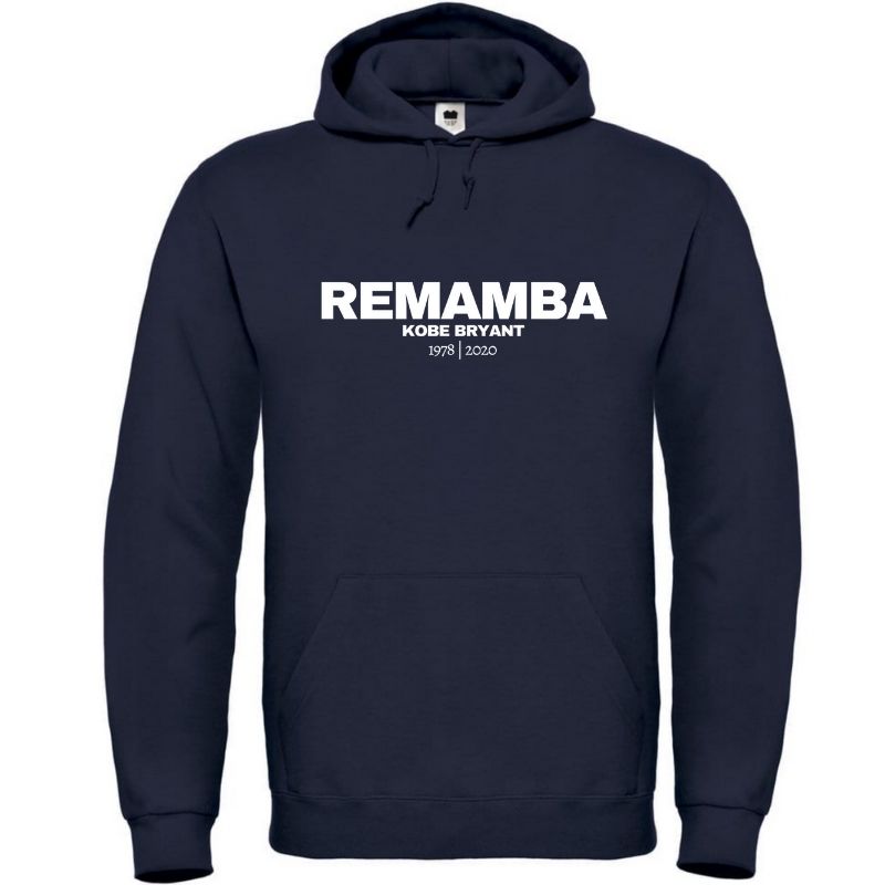 Hoodie KOBE BRYANT "REMAMBA" | Sweat Shirt A Capuche Basket Ball Homme ...