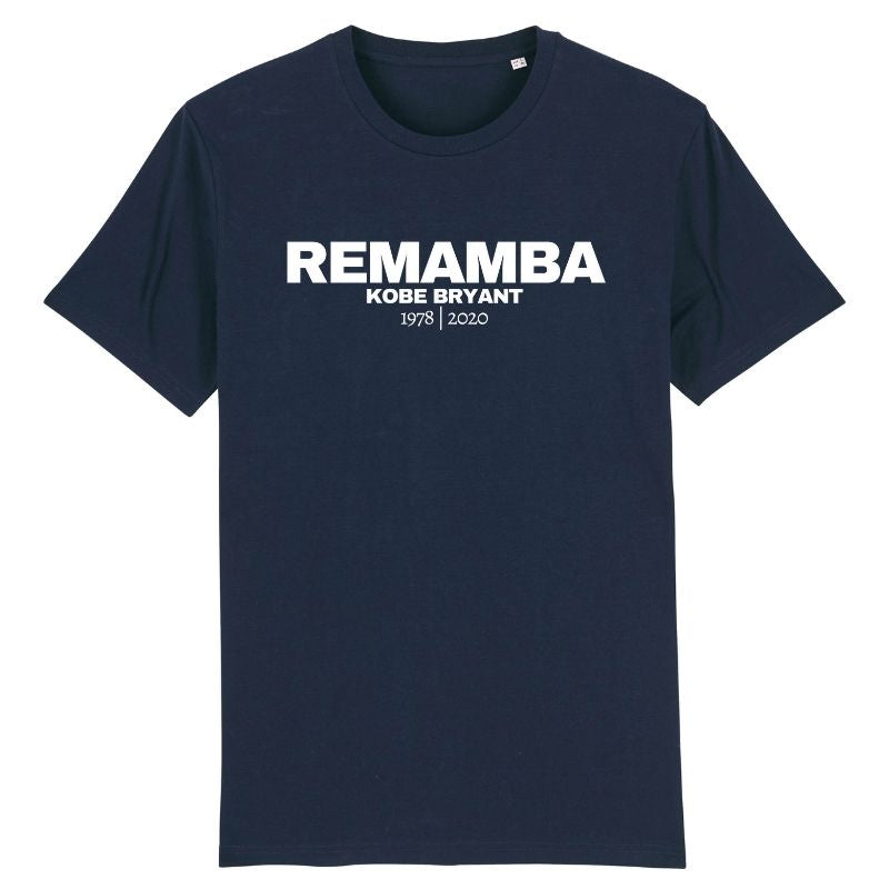 T-shirt KOBE BRYANT "REMAMBA" Homme | Tee Shirt Hommage Black Mamba ...